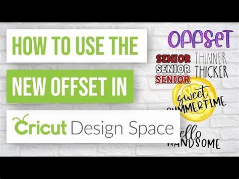 How To Use The New Offset Feature In Cricut Design Space Artofit