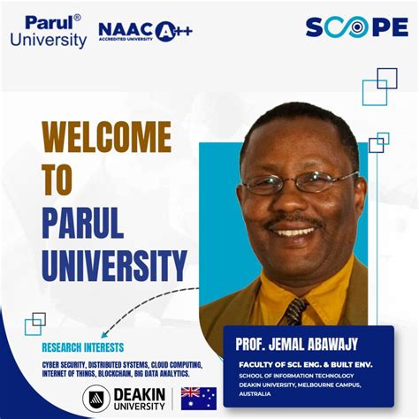 Scope Parul University On Linkedin Paruluniversity Cybersecurity Bigdataanalytics Research…