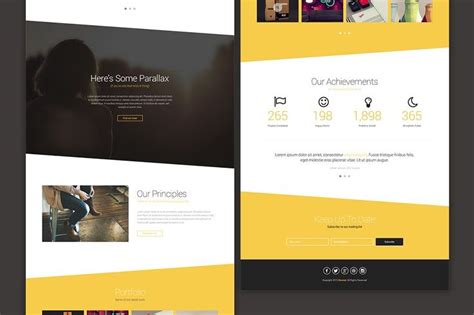 Skewed Landing Page Template A HTML Template By Medialoot Page