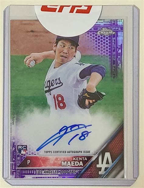Yahooオークション 前田健太 2016 Topps Chrome Purple Refractor