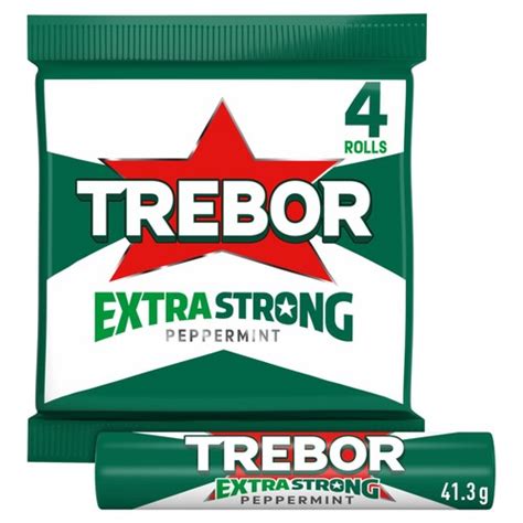 Trebor Extra Strong Peppermint Mints 4 Pack Multipack Morrisons Online Groceries And Offers