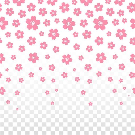 Premium Vector Falling Cherry Blossoms Background Pink Sakura