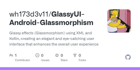 Github Wh173d3v11glassyui Android Glassmorphism Glassy Effects Glassmorphism Using Xml And