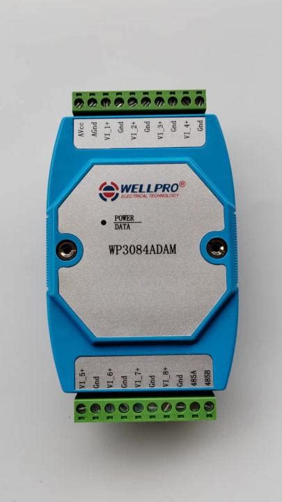 wp3084adam 8vi 0 10v og input voltage acquisition module rs485 modbus