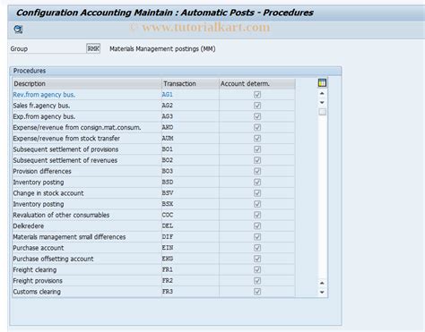 Obyc Sap Tcode C Fi Table T030