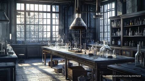 Ai创作图复古实验室 化学室 化学研究所 探究室形象 大学的科学实验室 化学馆 物理室 理化室 探究室 生物研究所 化学室形象 研究室内 科学