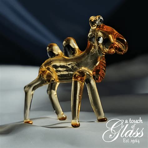 Camel Glass Figurine