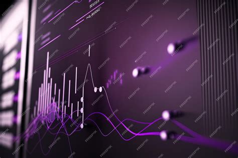 Premium Photo Purple Analysis Digital Analytics Data Visualization Financial Schedule