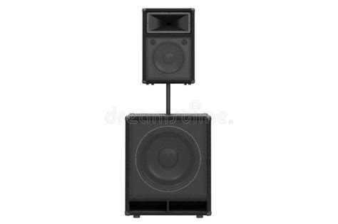 Speaker Audio System Front View Stock Illustration Illustration Of