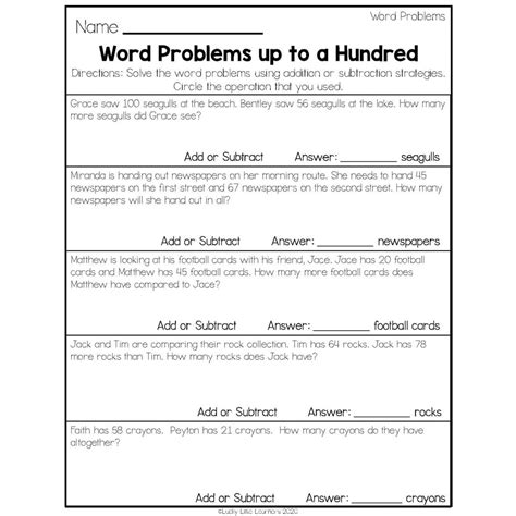 Algebraic Thinking Worksheets