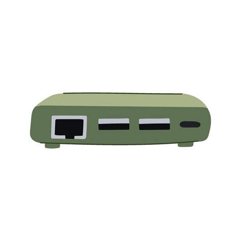 Mouse Usb Hub Cartoon Vector Illustration 41499583 Vector Art At Vecteezy