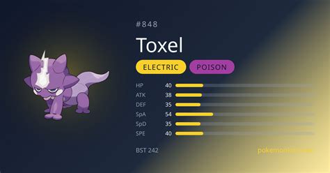 Toxel Pokédex 848