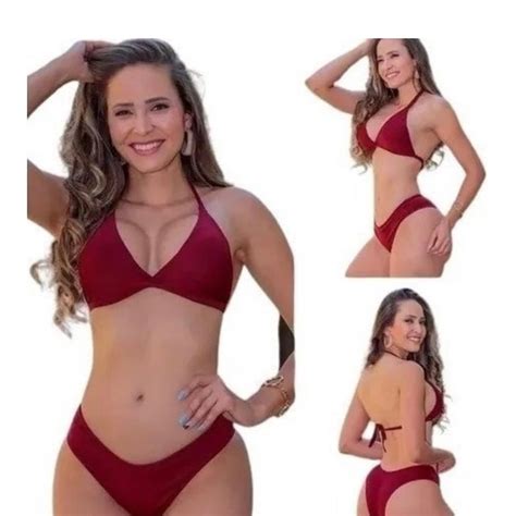 Biquini Asa Delta Moda Praia Com Bojo Varias Cores Shopee Brasil