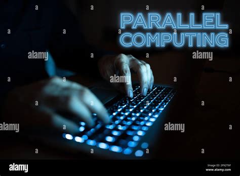 Conceptual Caption Parallel Computing Business Overview Simultaneous Calculation By Means Of