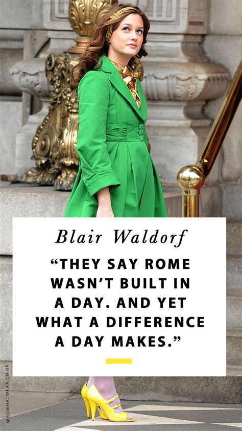 Gossip Girl Blair Quotes