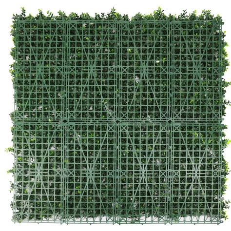 White Flowering Artificial Boxwood Wall 40 X 40 11sq Ft Uv Resistant