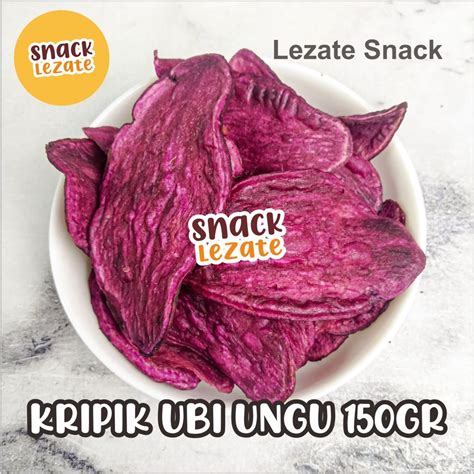 Jual Keripik Ubi Ungu Manis 150GR Murah Kripik Ubi Ungu Kiloan Kripik