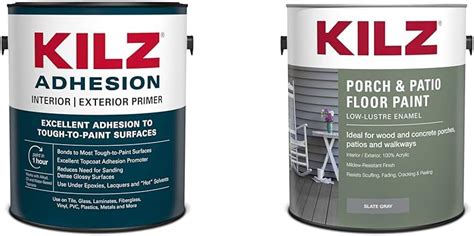Kilz Adhesion Primer Interiorexterior 1 Gallon And Low Lustre Enamel