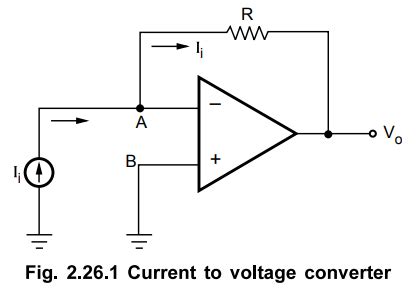Op Current To Voltage Converter Working Principle Circuit