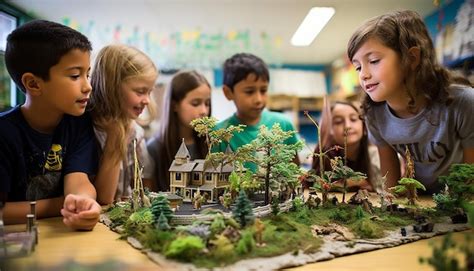 Premium Photo Elementary School Environmental Classroom Students Are