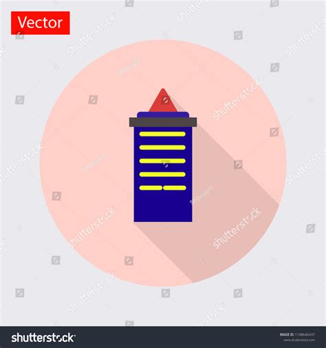 Building Icon Vectorresidential Structureoffice Building Structure Stock Vector Royalty Free