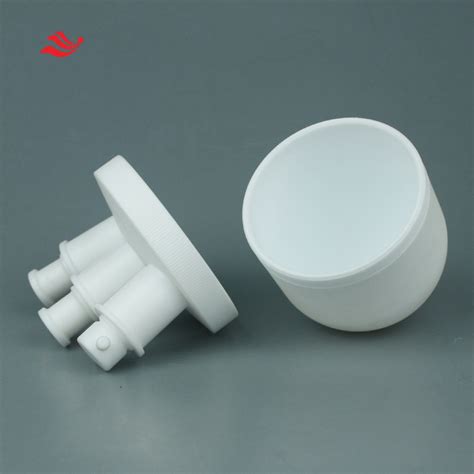 500ml Ptfe Pure White Three Neck Flask Round Bottom Flask Resistant To
