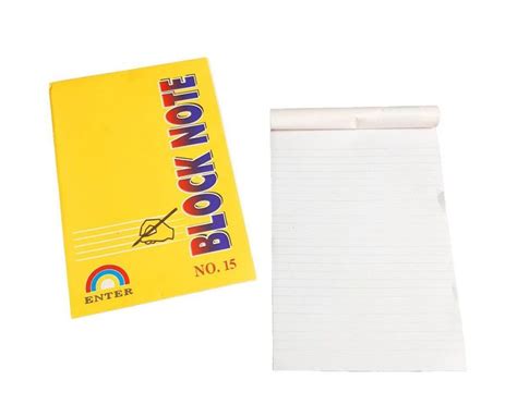 Block Note No 15
