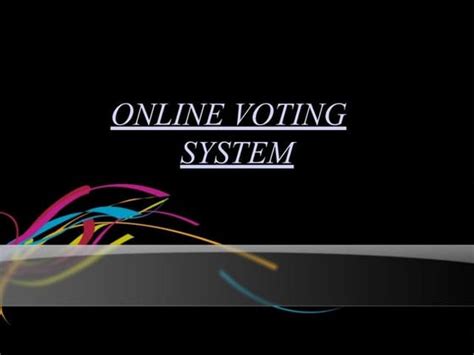 Online Voting System Final Pptx