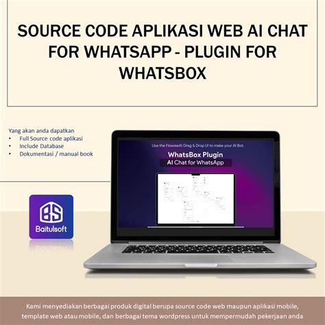 Jual Source Code Aplikasi Web Ai Chat For Whatsapp Plugin For