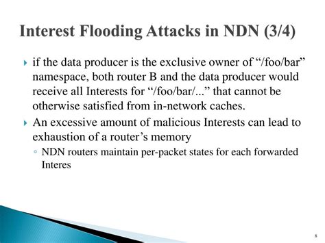 Ppt Interest Flooding Attack And Countermeasures In Named Data
