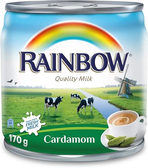 Check Halal Status Of ابو قوس Rainbow Cardamom Evaporated Milk 170g