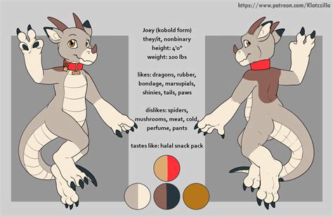 Joey Kobold Form Ref Sheet — Weasyl