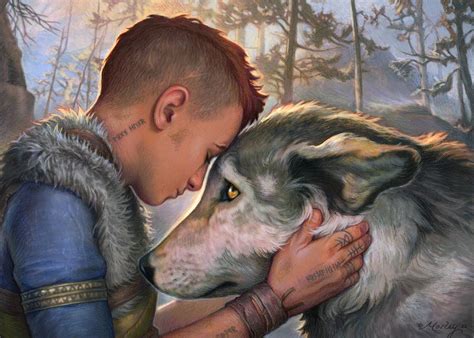 Atreus And Fenrir God Of War Fan Art 44720601 Fanpop