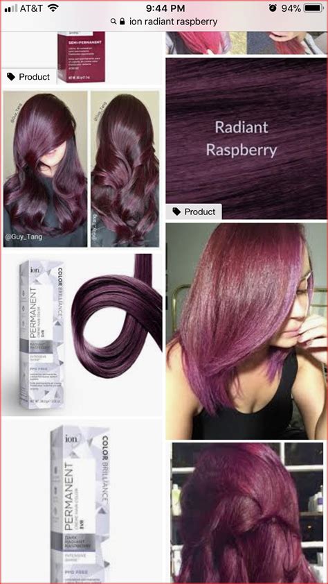 Ion Dark Radiant Raspberry Hair Color Raspberry