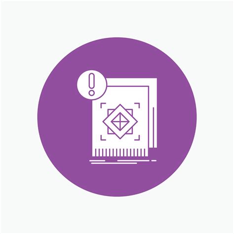 Structure Standard Infrastructure Information Alert White Glyph Icon In Circle Vector