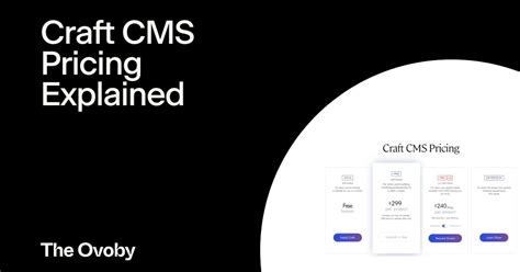 Craft Cms Pricing Explained The Ovoby