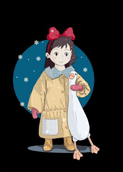 Иллюстрация Девочка с гусем Пикабу