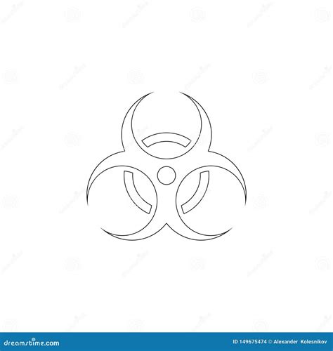 Biologiczny Zagro Enie P Aska Wektorowa Ikona Ilustracja Wektor