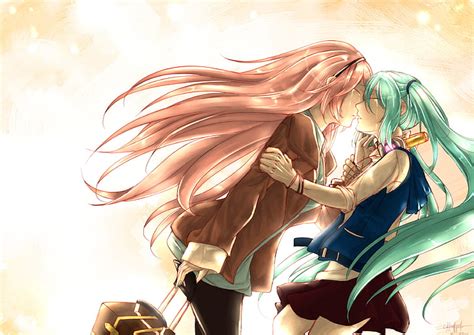 Hatsune Miku And Len Kiss