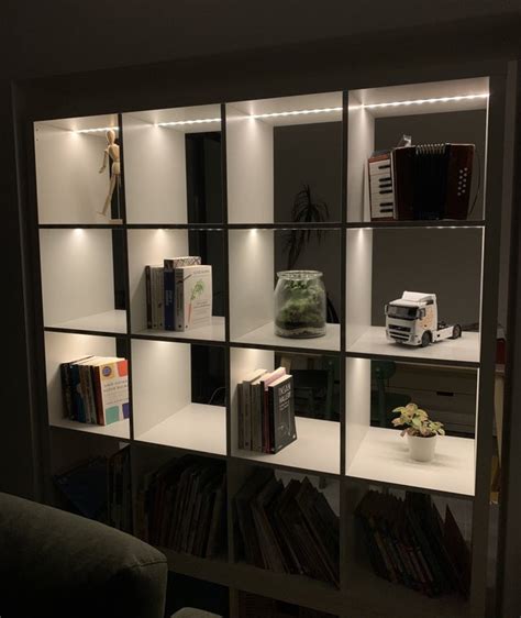 Added Led Strips To Kallax Shelves R Ikeahacks