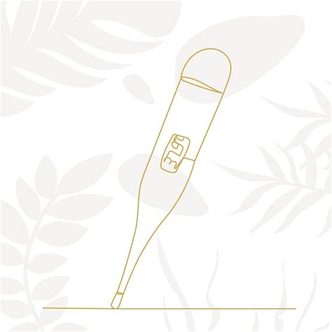 Premium Vector Thermometer Drawing By One Continuous Line Vector