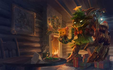 Festive Maokai Art League Of Legends Art Gallery