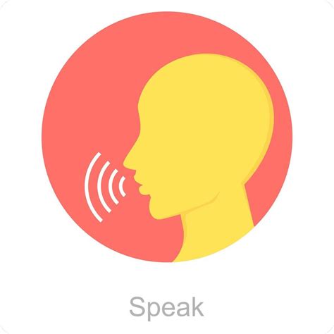 Speak And Speaking Icon Concept 41647331 Vector Art At Vecteezy