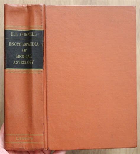 Howard Leslie Cornell Encyclopaedia Of Medical Astrology 1976 Astrolearn