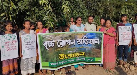 আদিবাসী সাংস্কৃতিক সংগঠন উন্মোচন এর বৃক্ষরোপণ কর্মসূচী