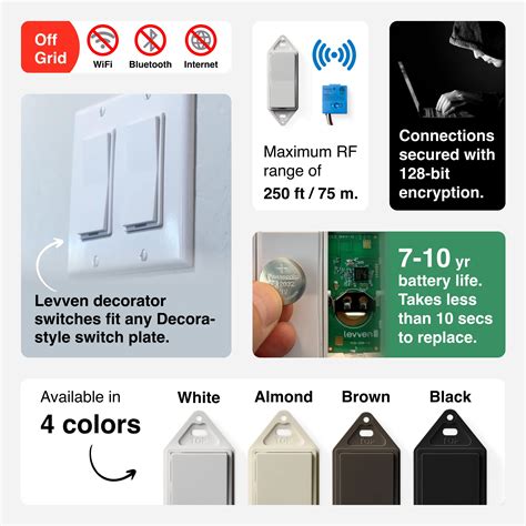 Levven Single Pole On Off Wireless Switch Kit Decora Style Switch