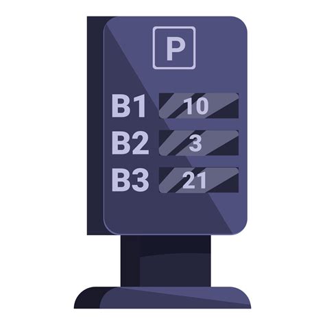 Parking Guidance System Showing Available Spots 48456802 Vector Art At Vecteezy