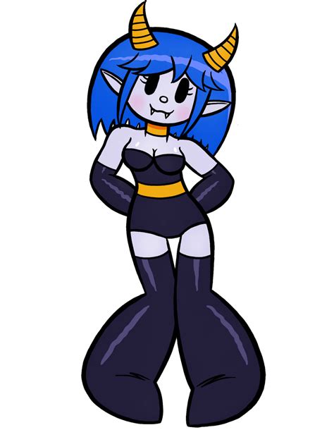 Sue The Blue Demon Girl By Blakjakart On Newgrounds