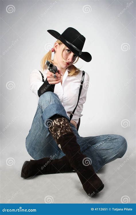 Cowgirl Stock Image Image 4112651
