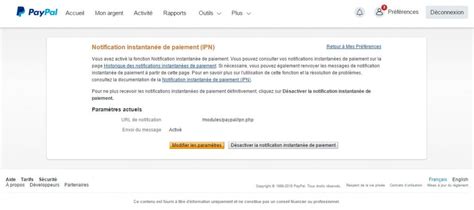 PRESTASHOP Configurer Module PayPal IPN Developpeur Integrateur